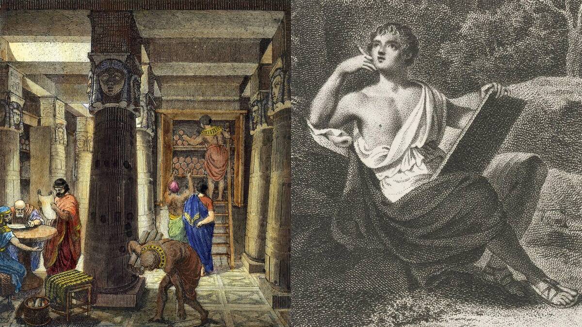 Learn about the library of Alexandria