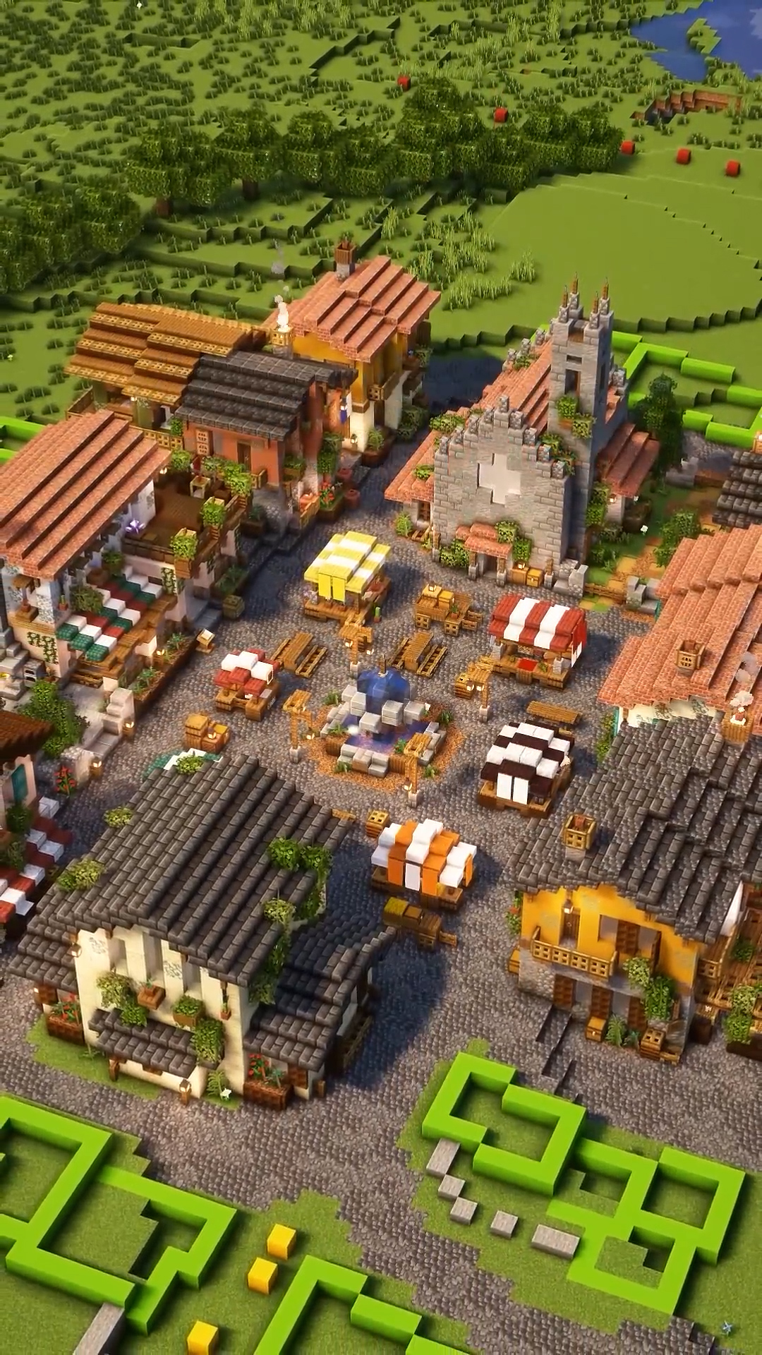 Italian Village Design in Minecraft