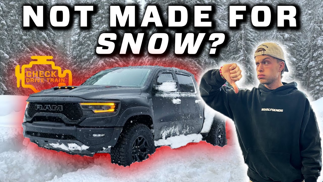 Dodge Ram TRX Snow Drift Test