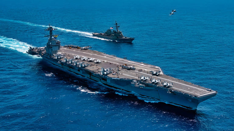 The USS Gerald R Ford nuclear aircraft carrier could be out of action ...