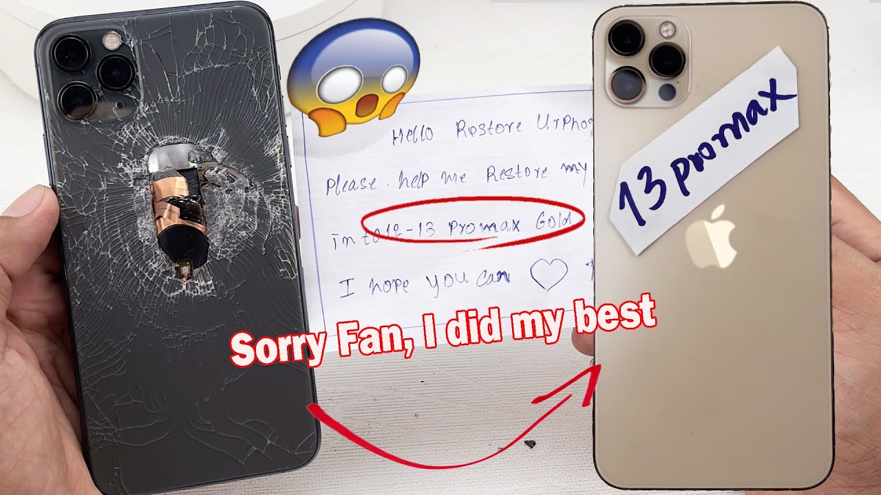Turning a broken iPhone 11 Pro Max into an iPhone 13 Pro Max