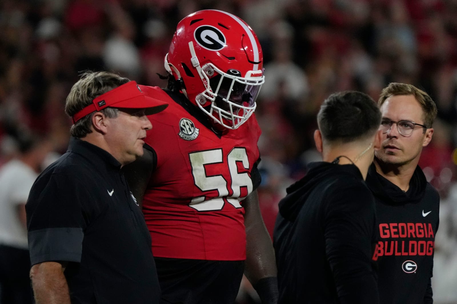 Monroe Freeling, Micah Morris injury updates: Kirby Smart provides ...