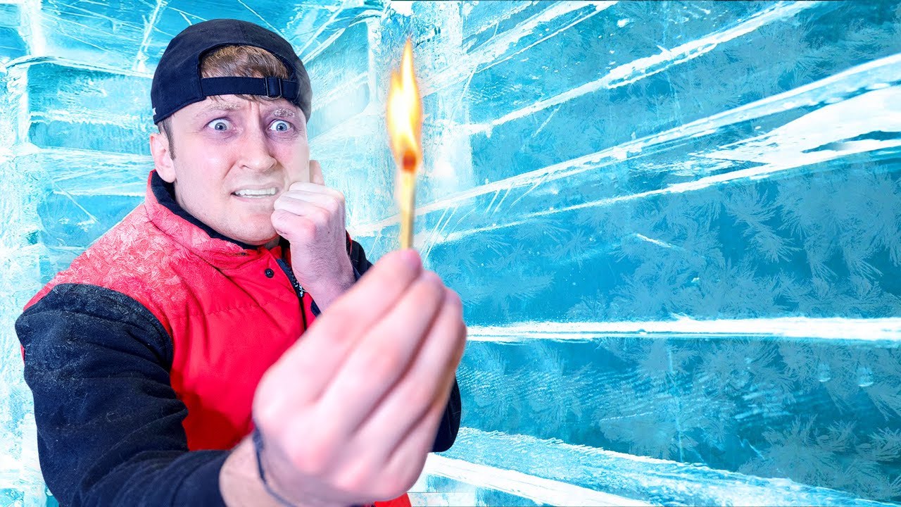 Escaping ice prison using only a match