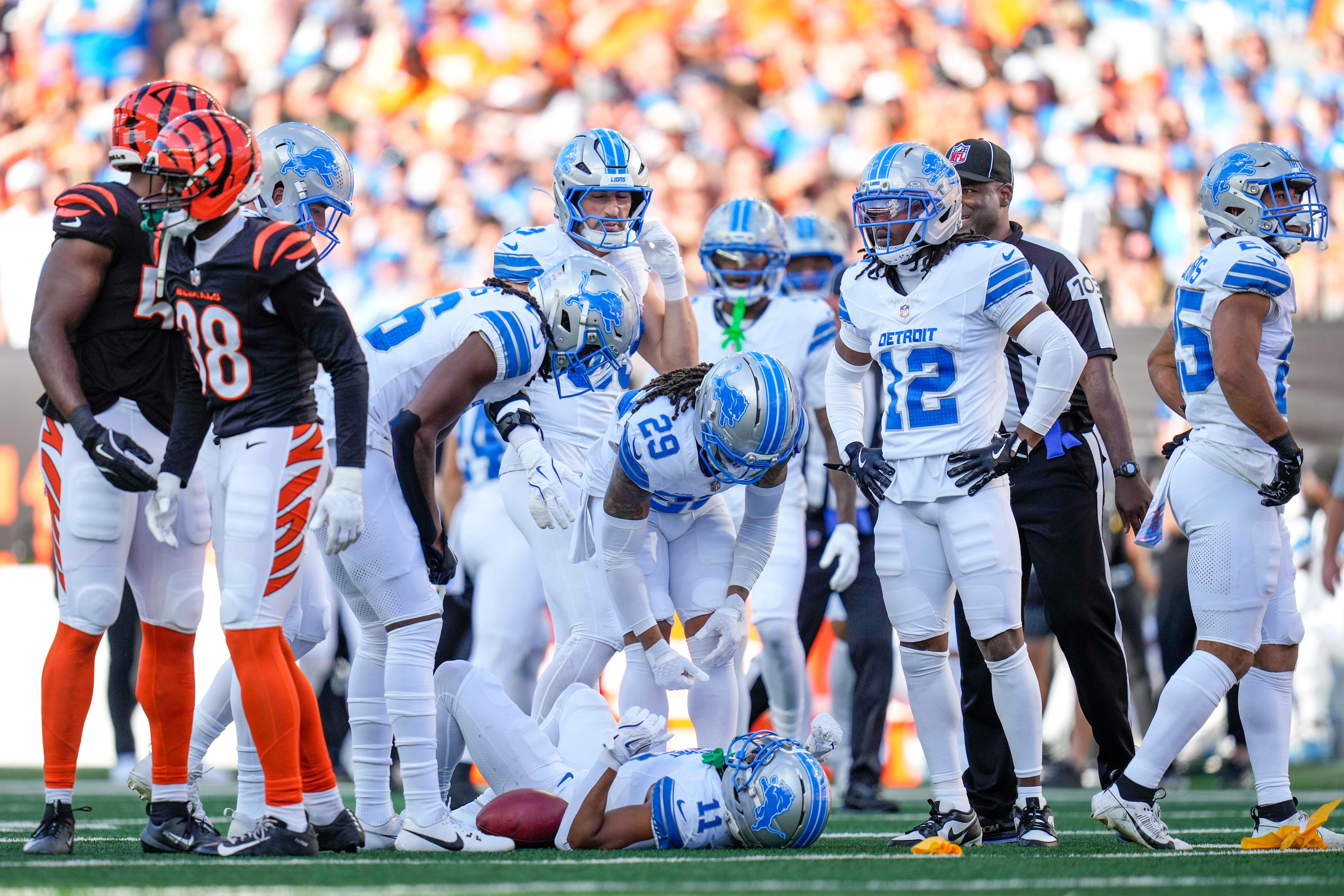Detroit Lions injury updates on Kalif Raymond, Terrion Arnold