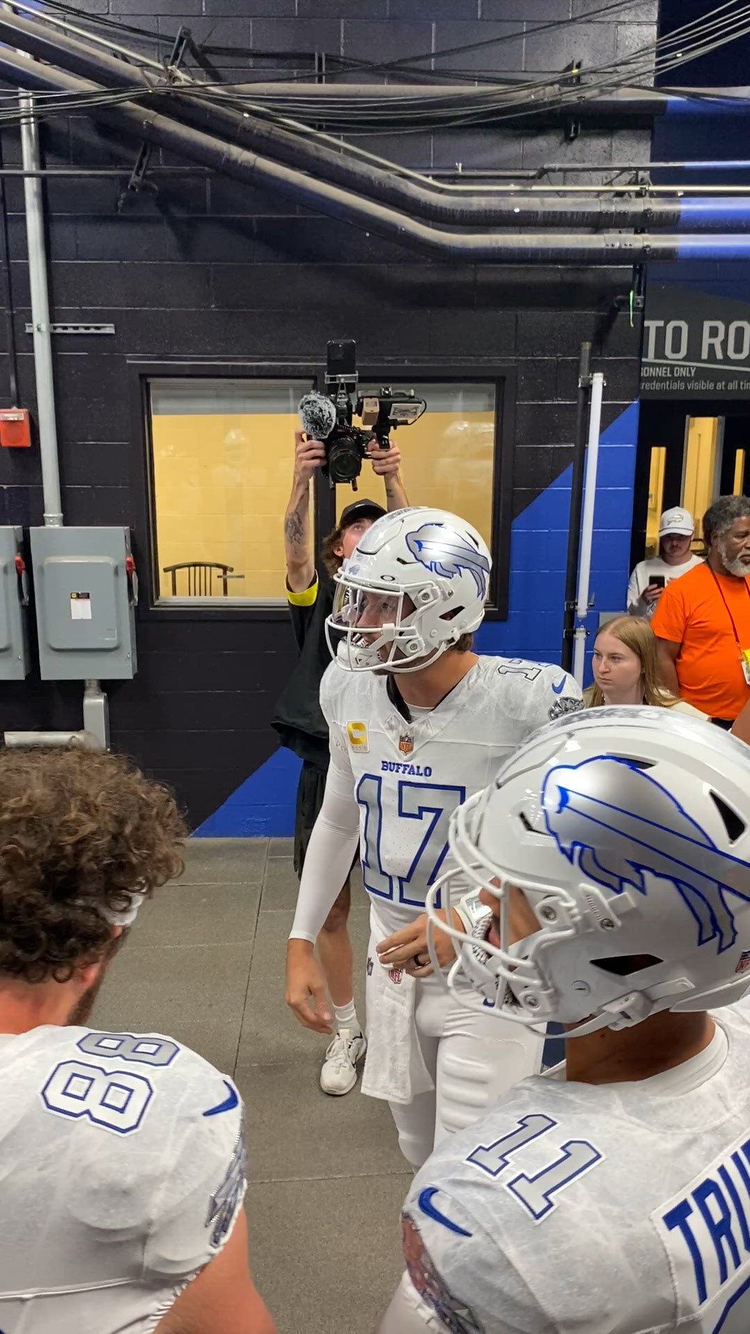 Bills pregame: Josh Allen and his teammates take the field in 'Cold ...
