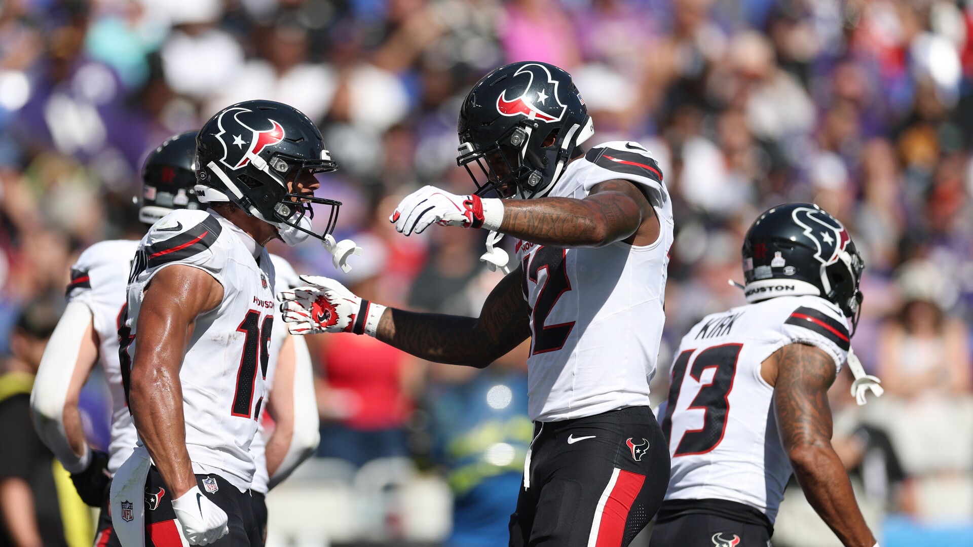 Texans lead Ravens 24-3 at halftime