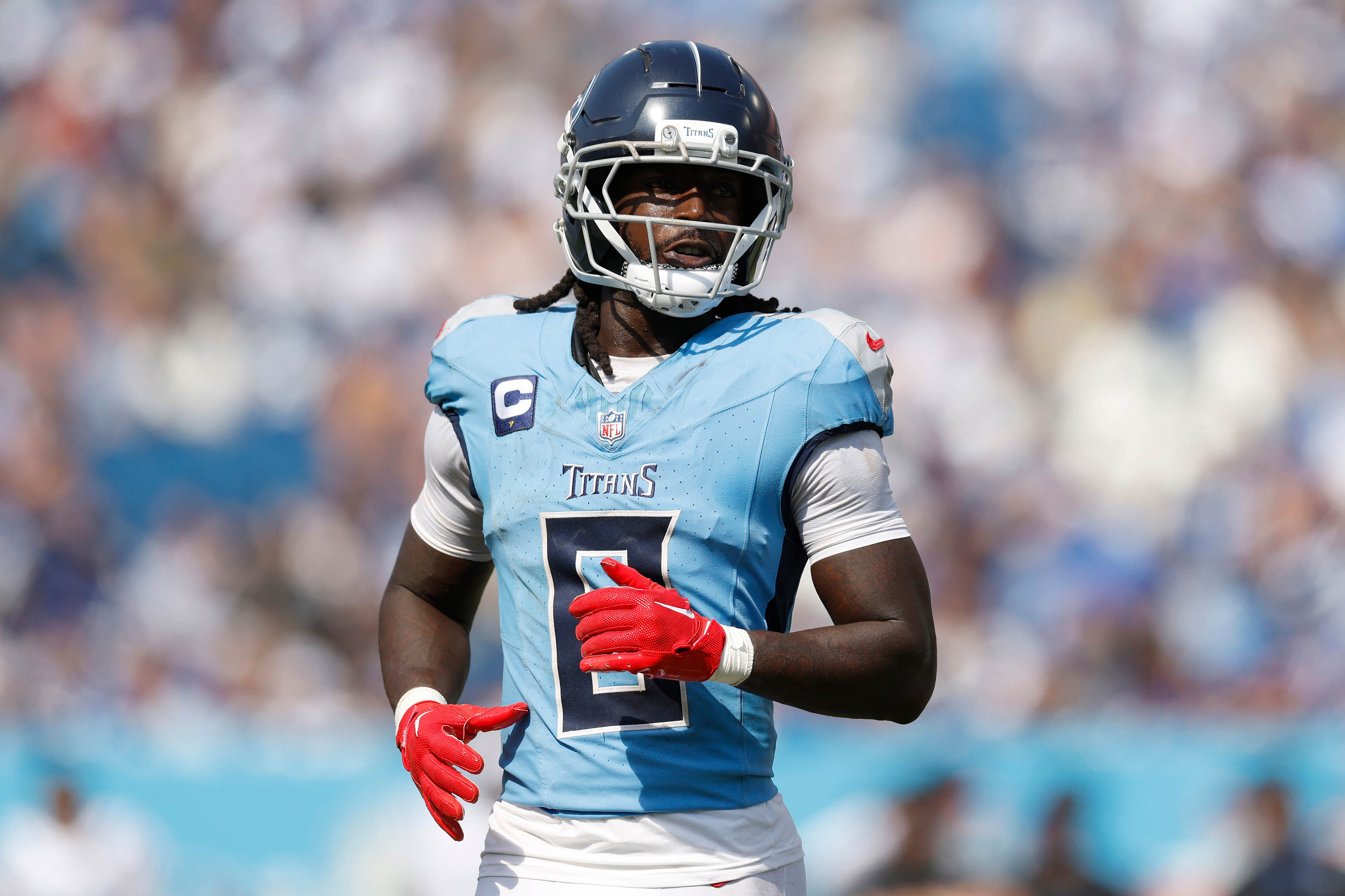 Titans’ Calvin Ridley carted to locker room with significant leg injury