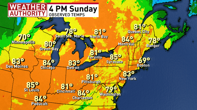 The week ahead weather starts out like summer then ends feeling more ...