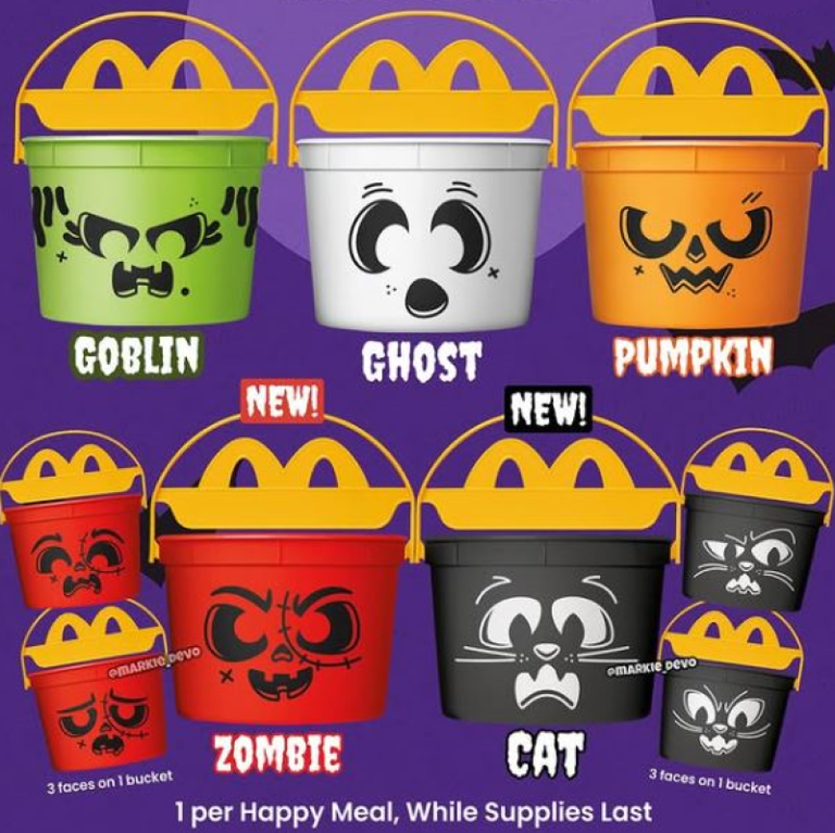 McDonald's Boo Buckets Are Returning With Two New Designs, But No Lids!