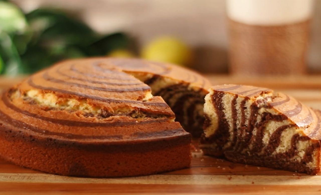 Chocolate zebra cake