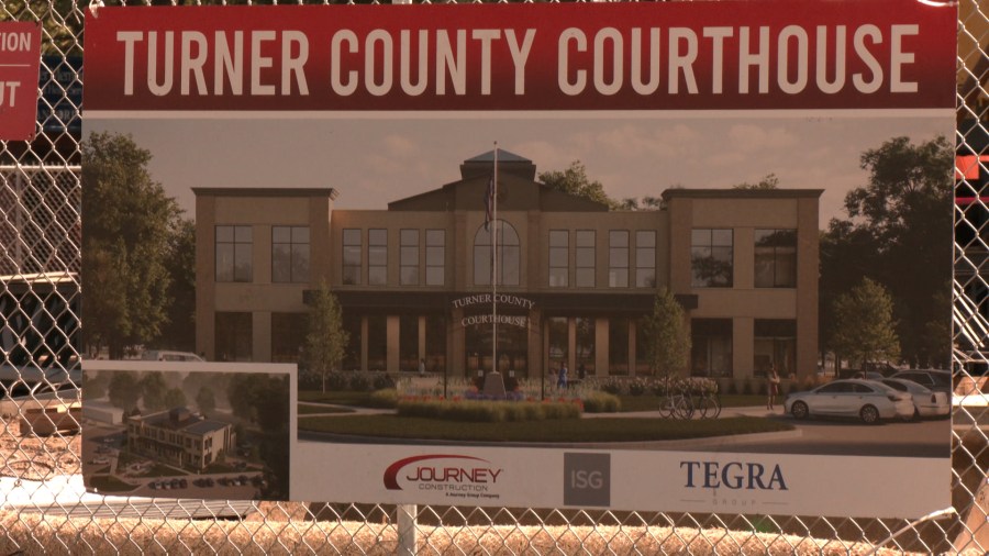 Turner Co. Courthouse construction on schedule
