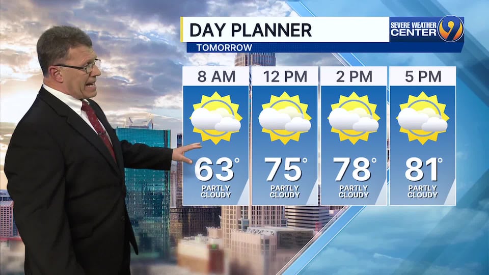 Sunday night's forecast with Meteorologist Wayne Mahar