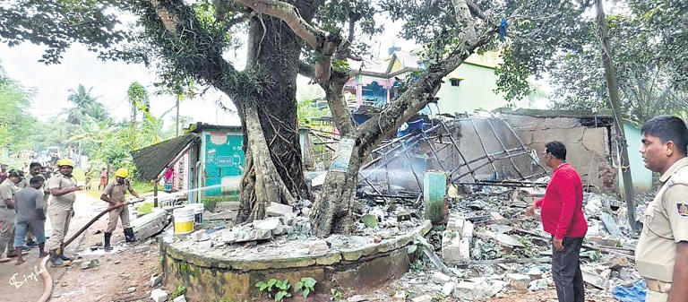 Three members of a family injured in explosion at illegal firecracker ...