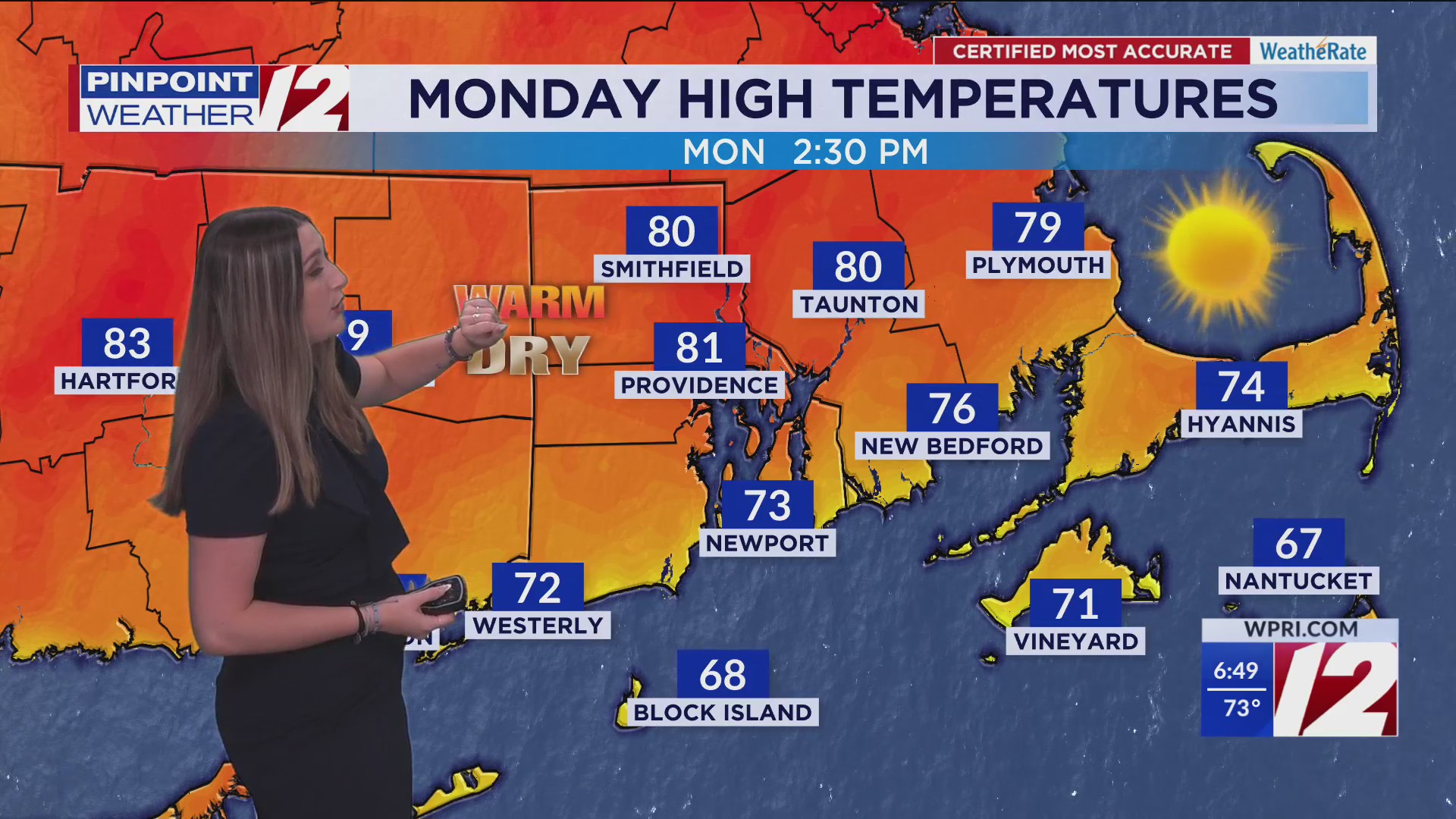 WPRI 12 Weather Forecast 10/5/25