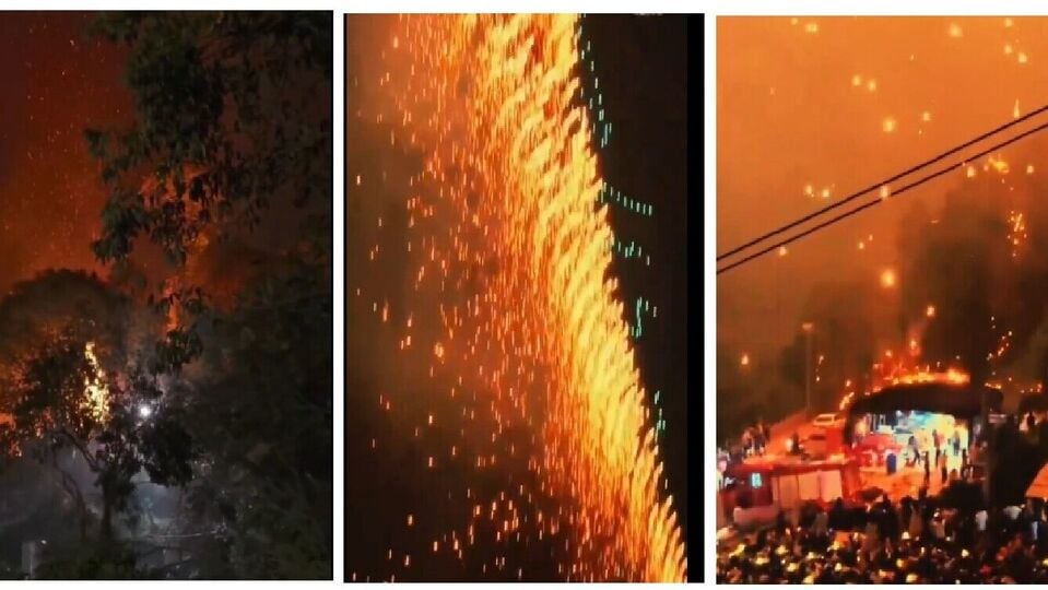 China's drone light show ends in chaos: Crowd runs for life after UAVs ...