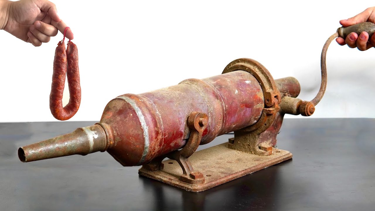 Reviving a vintage sausage stuffer