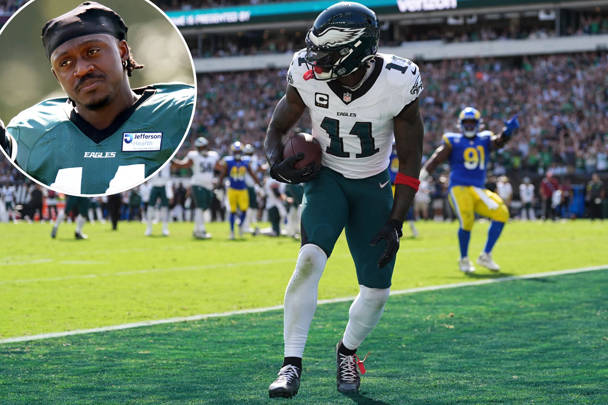 A.J. Brown ‘extremely unlikely’ to be traded by Eagles amid frustration over his quiet start