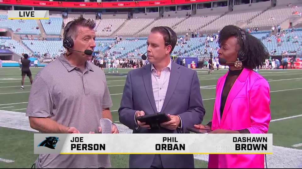 Joe Person from The Athletic is live at the game with Channel 9