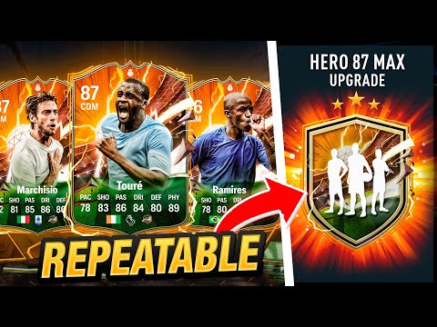 I opened 40 x 87 max hero upgrade packs in EA FC 24