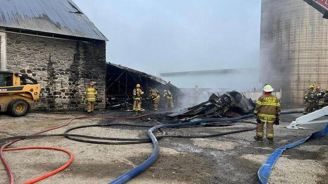 100 cows safe after fire at Lancaster County dairy farm