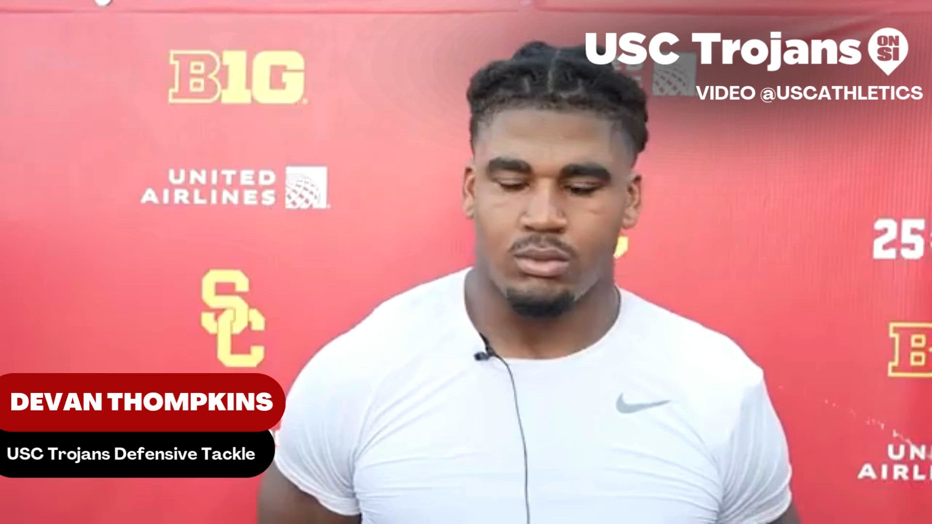 USC Trojans Devan Thompkins discusses being a leader