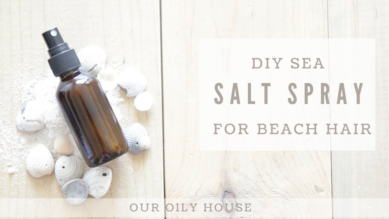 DIY sea salt spray for beach wavy hair