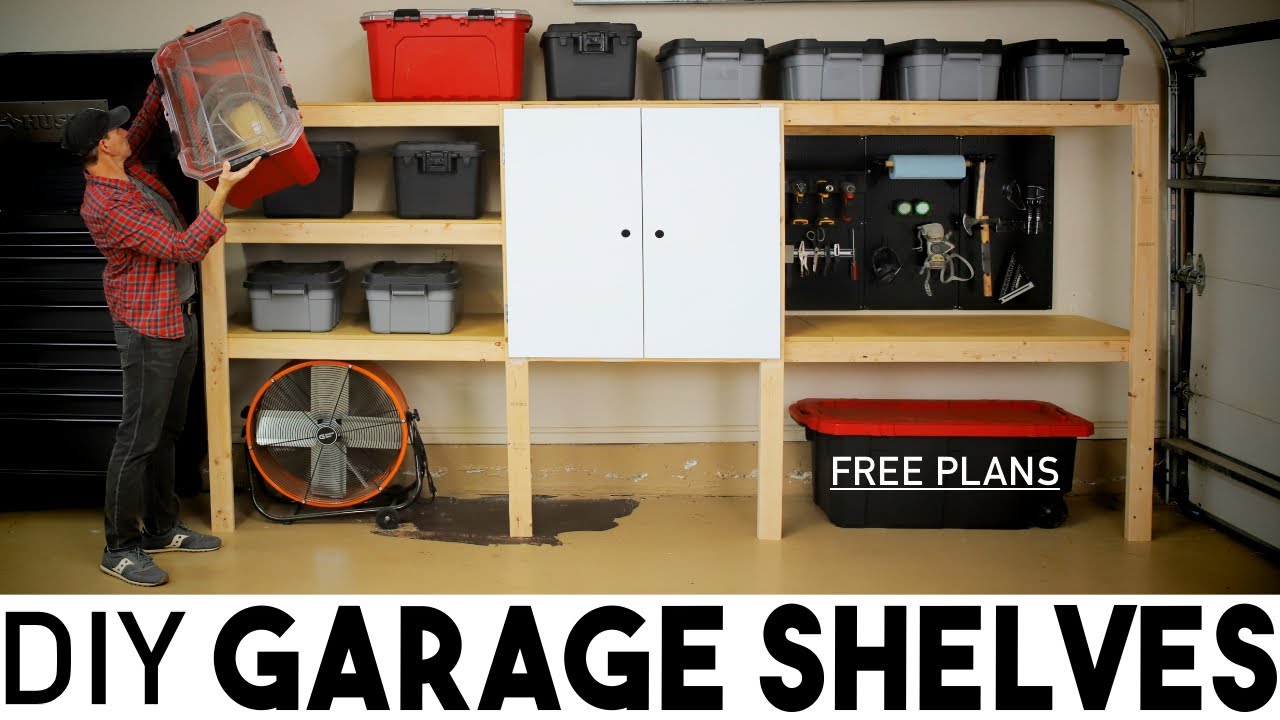 Affordable garage shelving plans