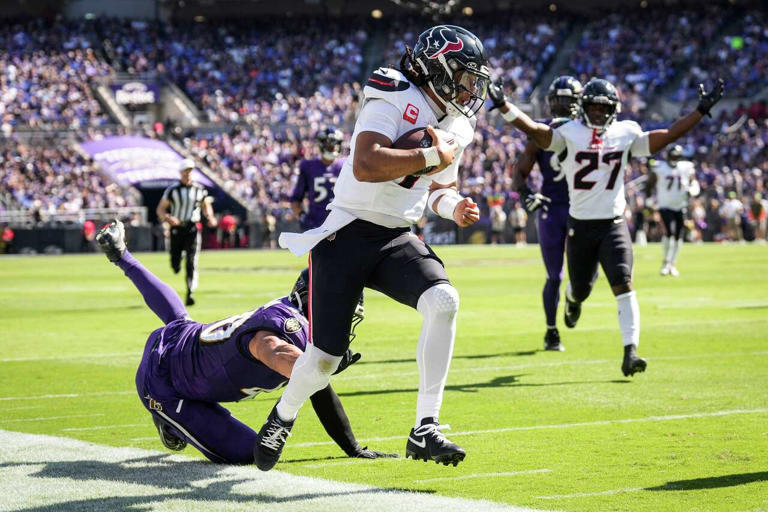 Texans 44, Ravens 10: Houston gets elusive first win at Baltimore in ...