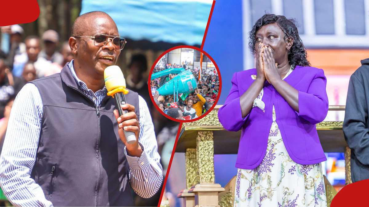 Emotional moment as Kaluma Boy’s mum gets KSh 200k, posho mill gift from George Kariuki