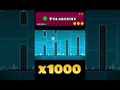 1000x Speed Polargiest?! - Geometry Dash #shorts