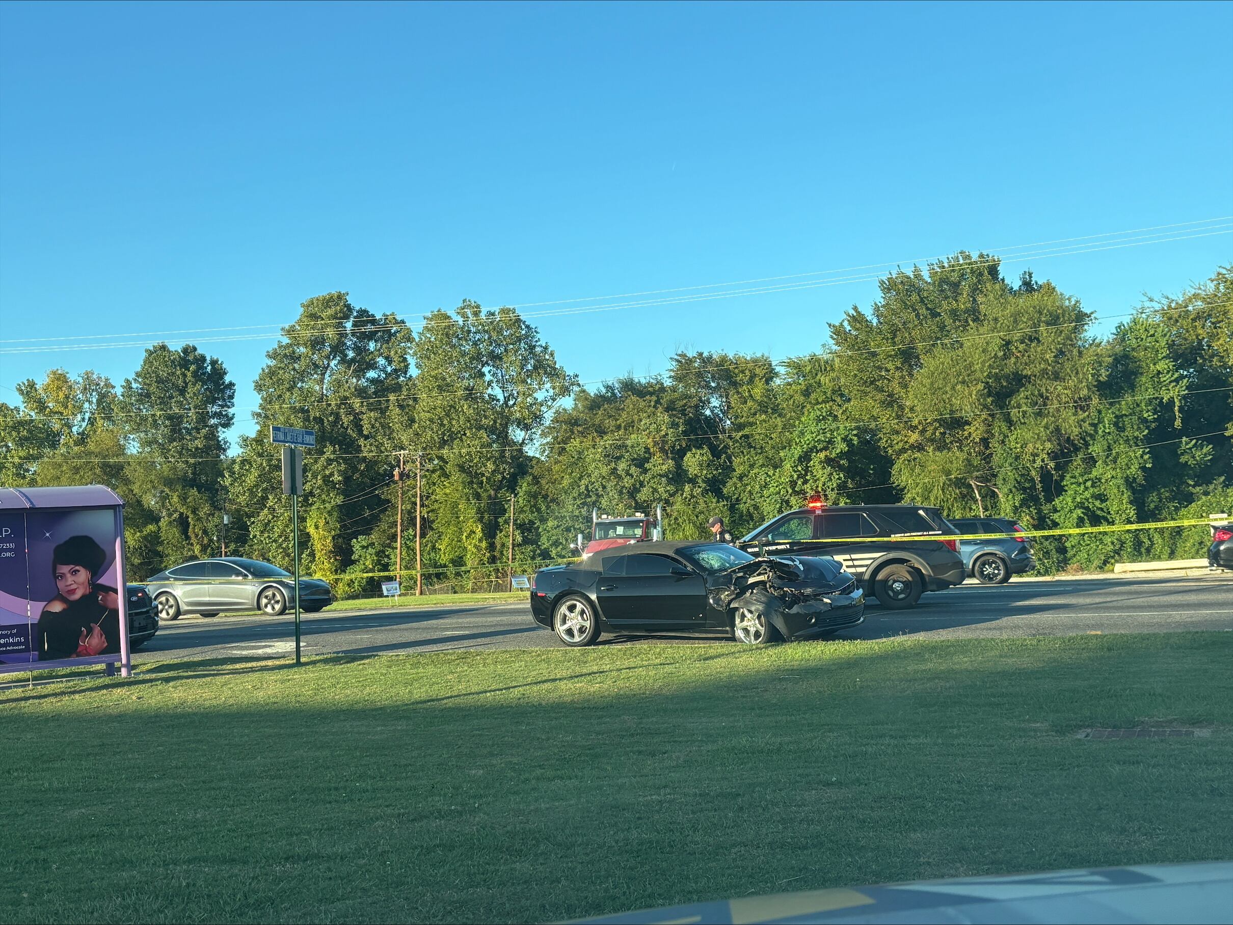 1 shot on North Market Street; incident causes crash