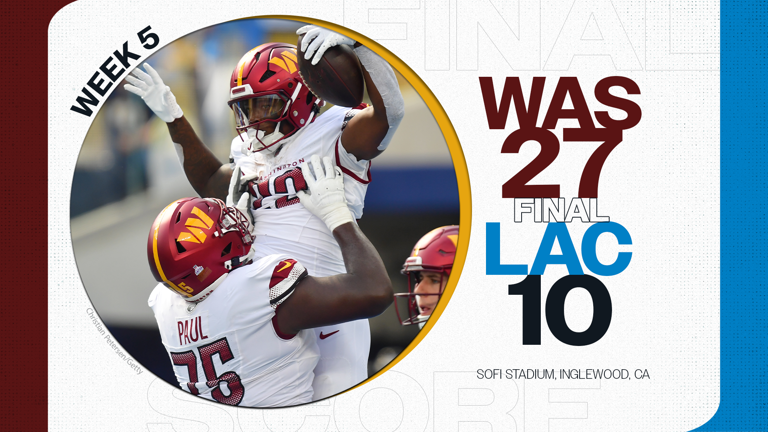 Commanders vs. Chargers highlights: Washington dominates NFL Week 5 game