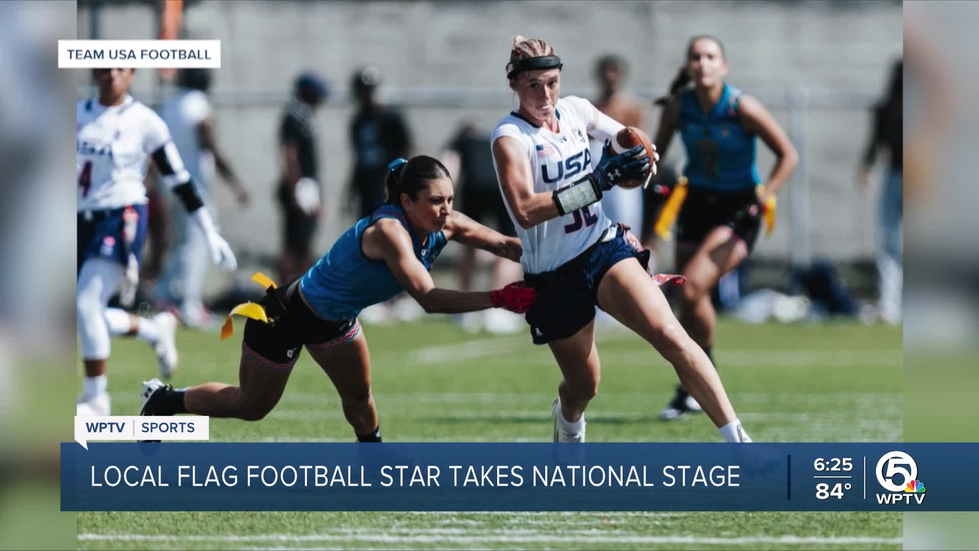 Keiser University flag football star takes national stage
