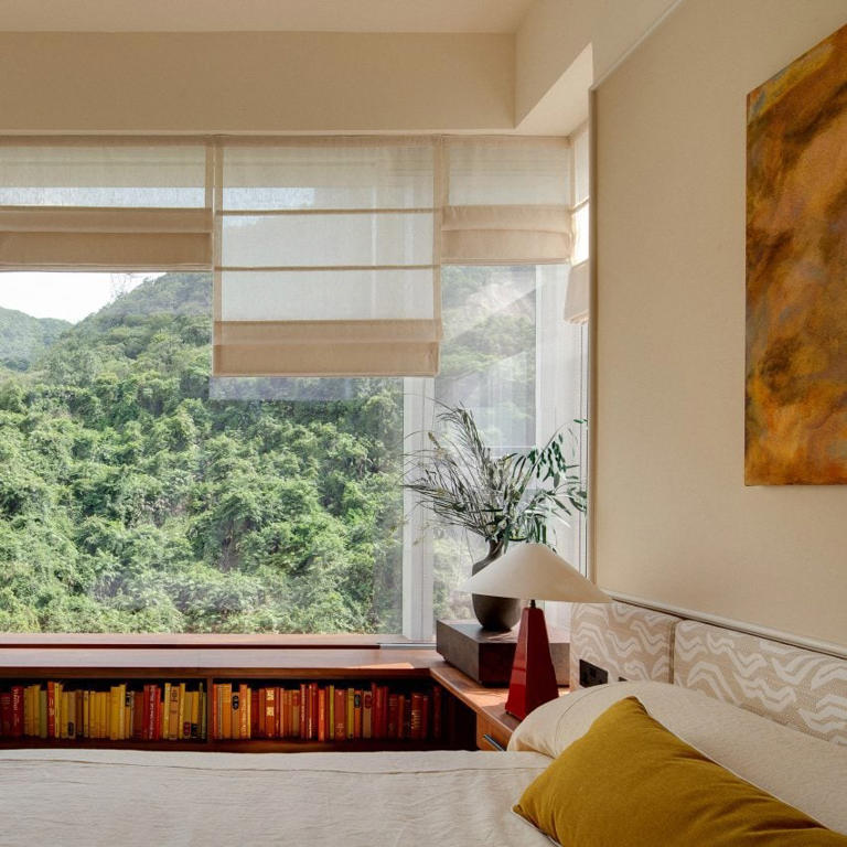 Hong Kong's lush hillsides inform interiors of model apartments by Studio Ella