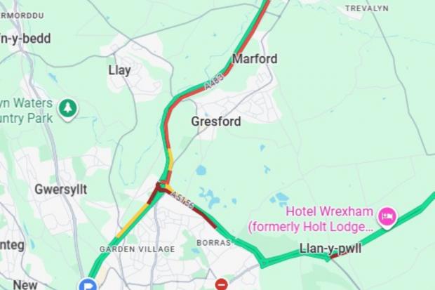 Commuters on A483 face major rush-hour delays due to Gresford roadworks