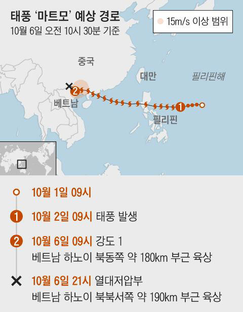 Typhoon Matmo Forces 347,000 Evacuations in Southern Regions
