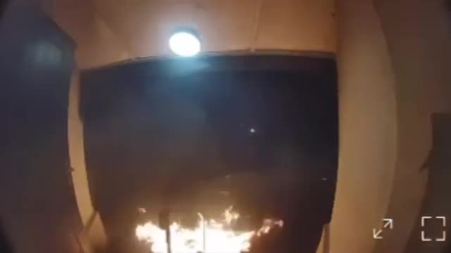 Doorbell footage shows fire erupt at UK mosque in suspected arson attack