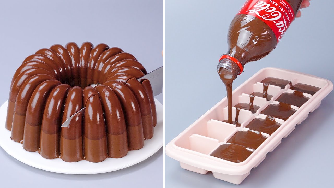 Tutorial Cake Coklat dengan Cola yang Unik