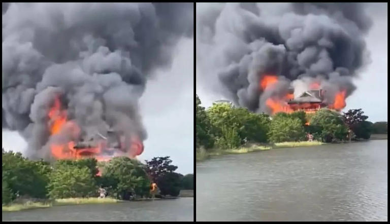 Watch: Fire engulfs South Carolina judge Diane Goodstein’s beachfront ...