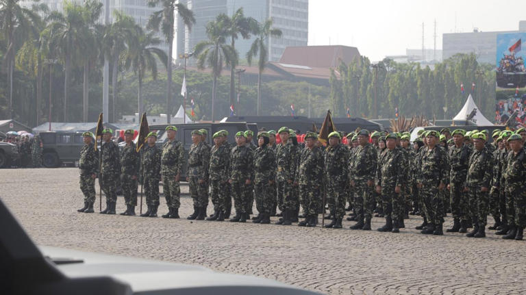 Semangat Bela Negara, PPM dan Yudha Putra Ambil Bagian di HUT ke-80 TNI