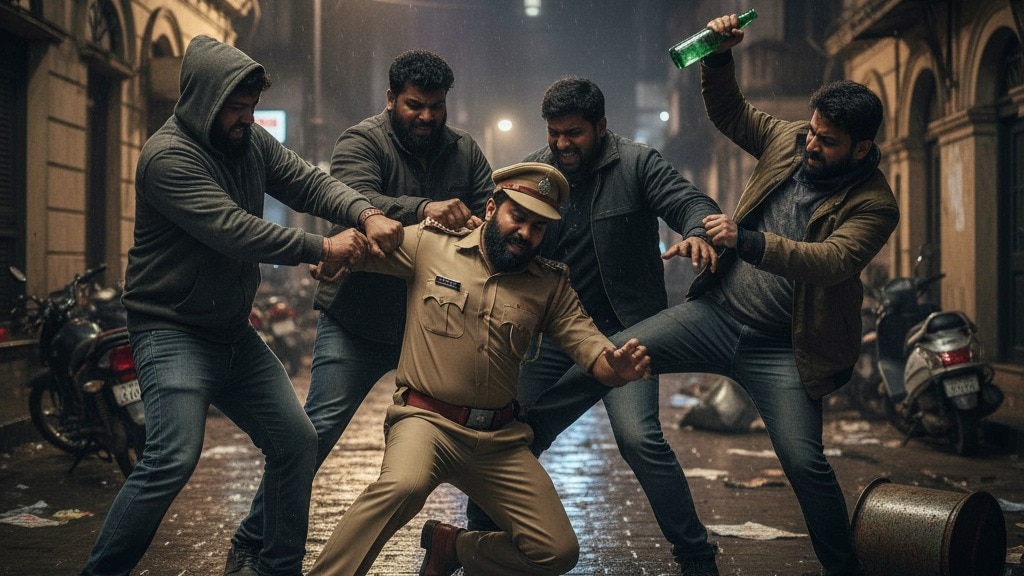 Pune constable gets into heated argument with gang, attacked with sharp ...