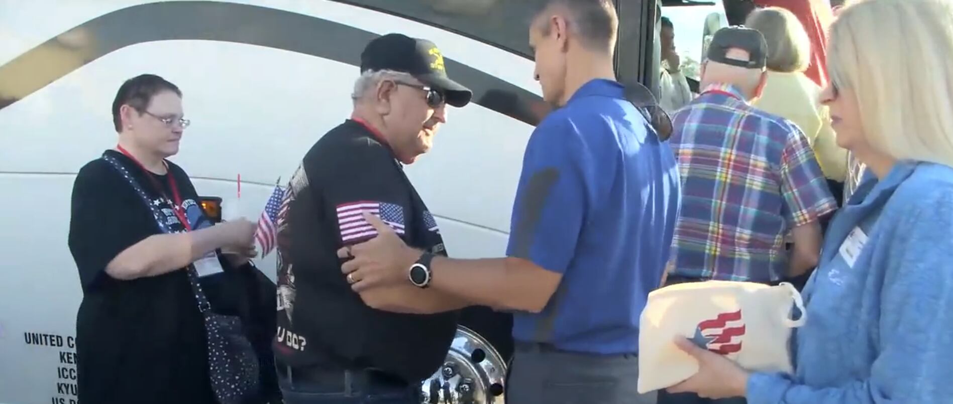 Veterans tour Vietnam War memorial