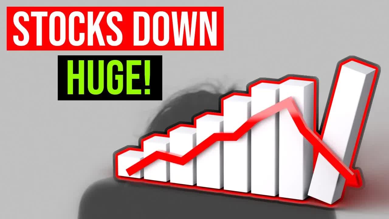 The stock market is crashing Tech stocks down huge 📉