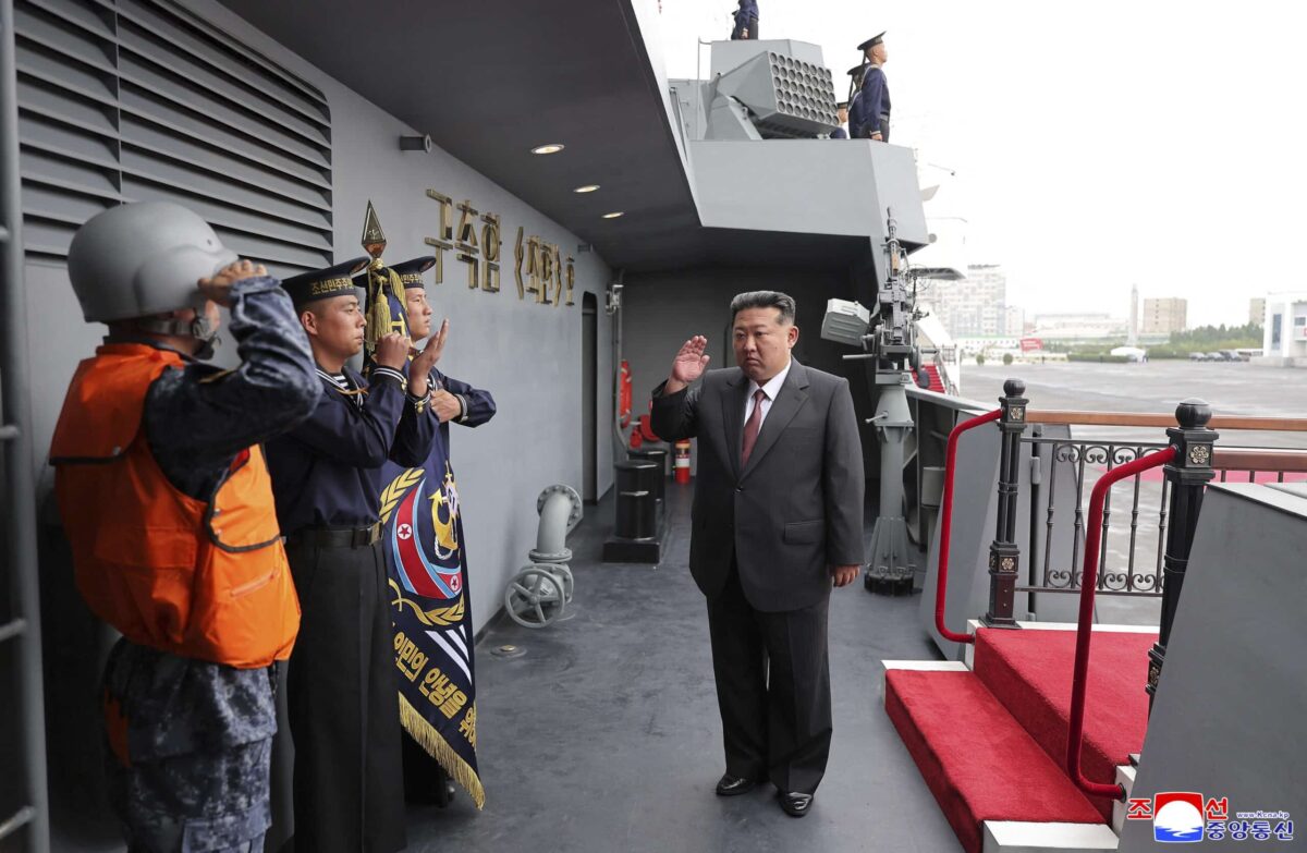N. Korea’s Kim visits destroyer built to ‘punish provocations’