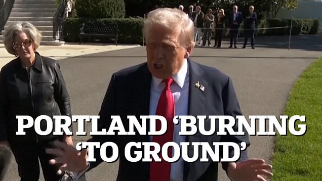 Trump claims Portland 'burning to ground' after judge blocks troops