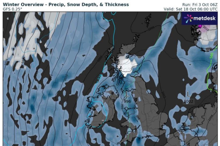New UK weather maps show 36-hour snow bomb to hit in days with up to ...