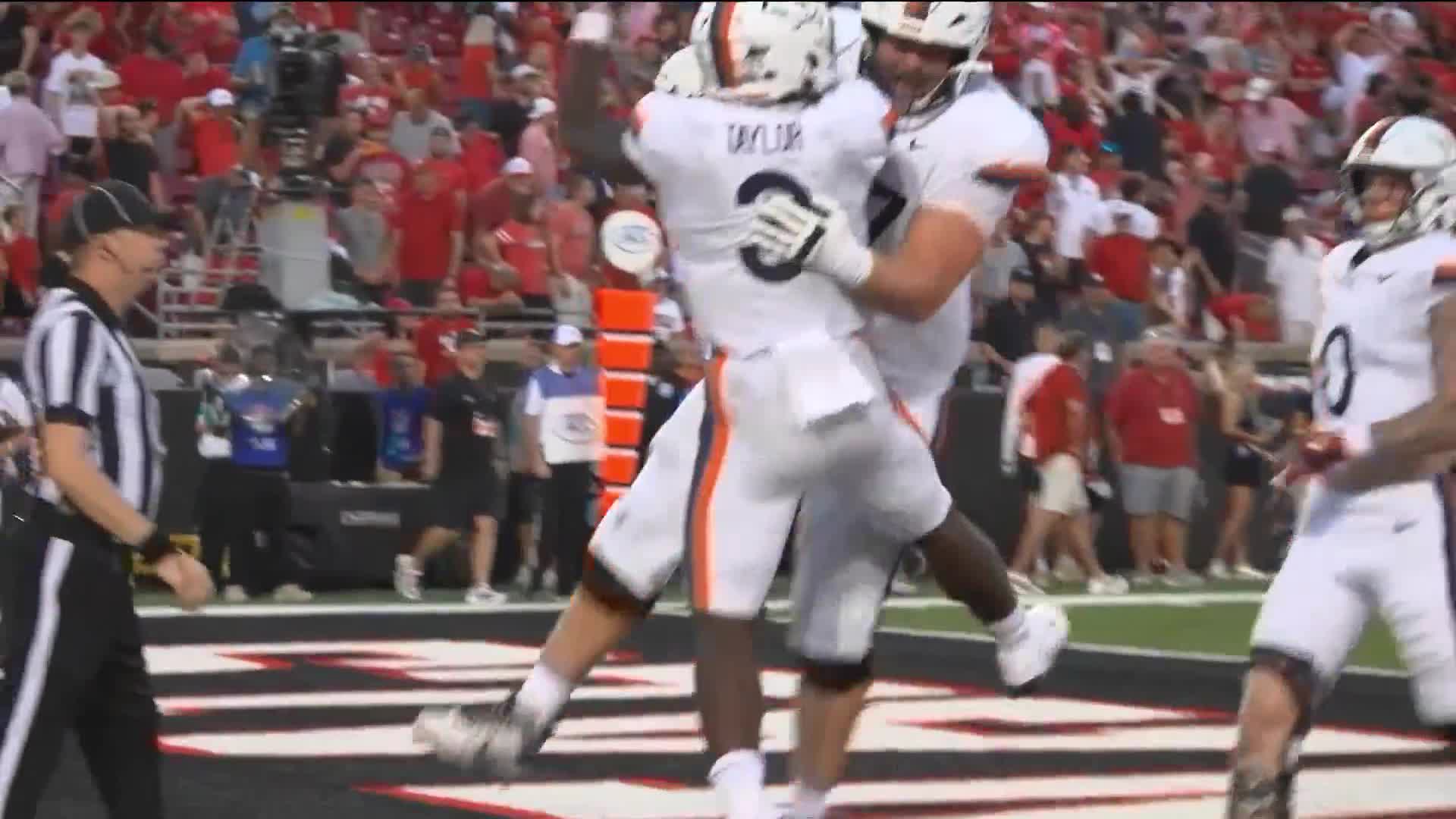 Taylor's OT run lifts No. 24 Virginia to a 30-27 victory over Louisville