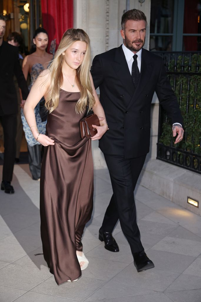 David Beckham shares sweet photo of teen daughter Harper sitting on his ...