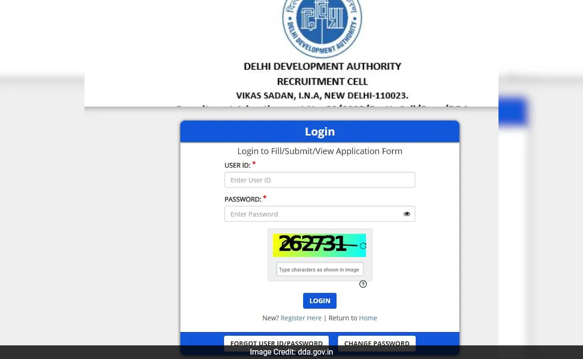 Delhi DDA Recruitment 2025: Application Window Opens For 1,731 ...