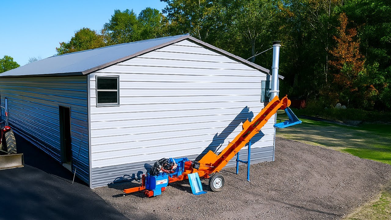 Building a Hidden Woodyard with Kubota Tractor